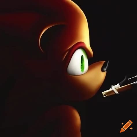 Sonic The Hedgehog Enjoying A Moment On Craiyon