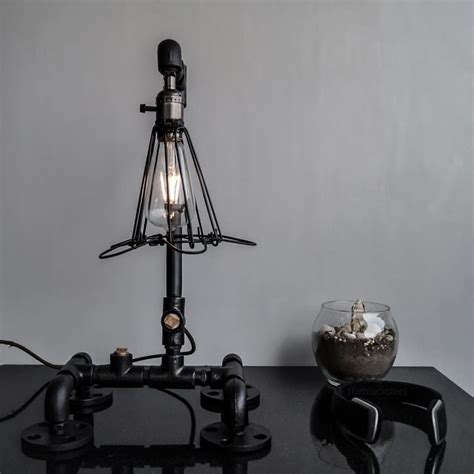 Black Retro Grill Edison Pipe Lamp New Modern Lighting