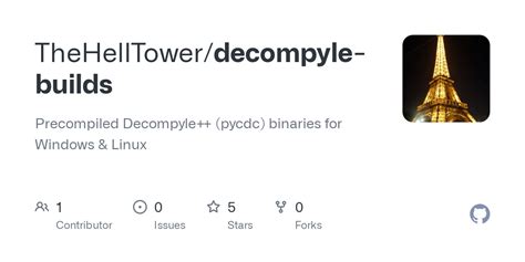 Github Thehelltowerdecompyle Builds Precompiled Decompyle Pycdc Binaries For Windows And Linux