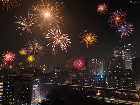 Diwali Fireworks Mumbai India Shot On A Phone R Cityporn