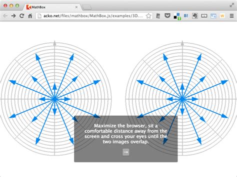 MathBox jsによるワイヤーフレームワーク Dステレオグラム ソフトアンテナ