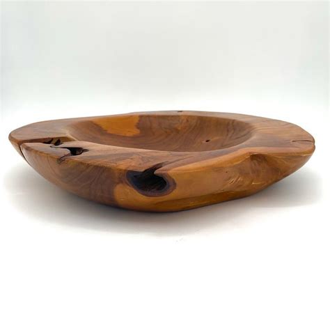 Natural Teak Large Decorative Bowl Large Decorative Bowl Decorative