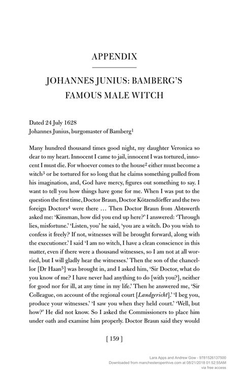 Pdf Appendix Johannes Junius