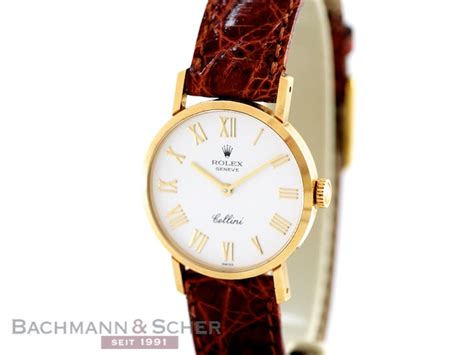Rolex Cellini Lady`s Size Ref 4109 18k Yellow Gold Papers Bj 1995