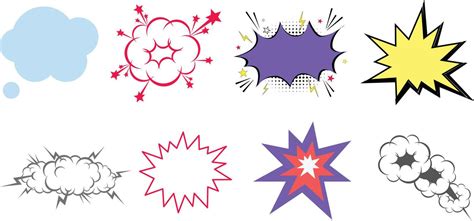 Comic Book Elements Vector Art Icons And Graphics For Free Download