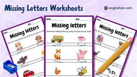 Missing Letters Worksheets With Answers Free Pdfs
