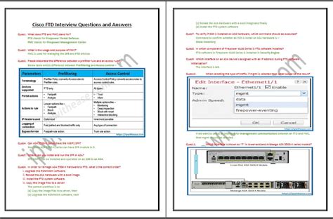 Cisco FTD Interview Questions Answers Network Interview
