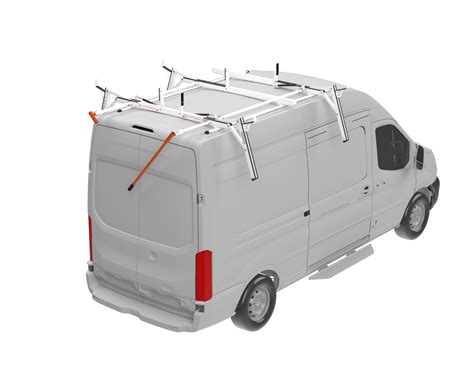 Uplyft Ladder Rack Double With Third Crossbow Ford Transit Medium