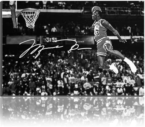 Michael Jordan Dunks From The Free Throw Line Poster