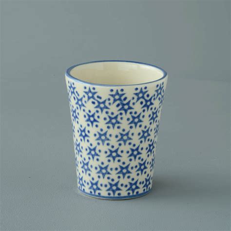 Bathroom Beaker Small Snowflake Brixton Pottery