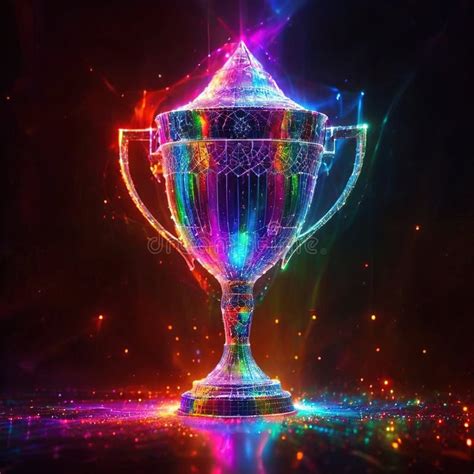 Virtual Digital Trophy For Online Gaming And Esports Stock Illustration