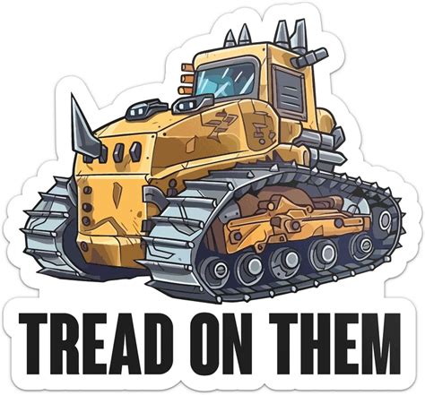Tread On Them Killdozer Sticker Car Bumper Laptop Water
