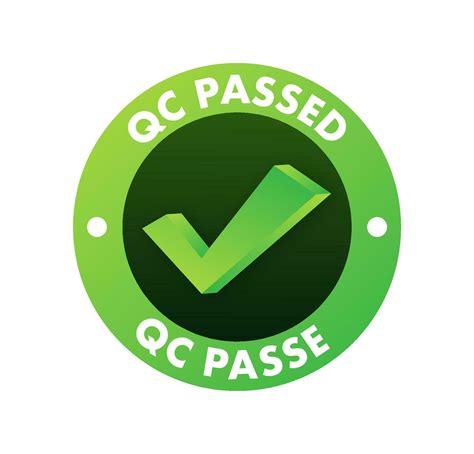 Qc Passed Pass Quality Sign Label Vector Stock Illustration 29341070 Vector Art At Vecteezy