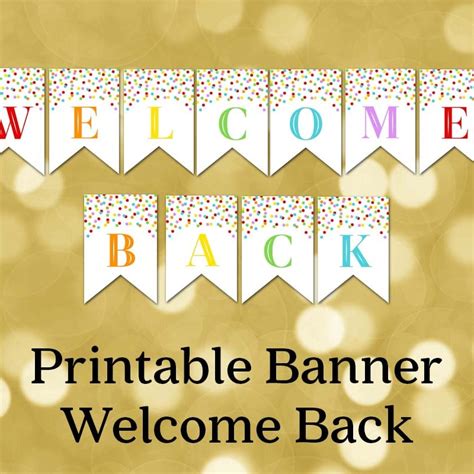 Welcome Back Sign Etsy