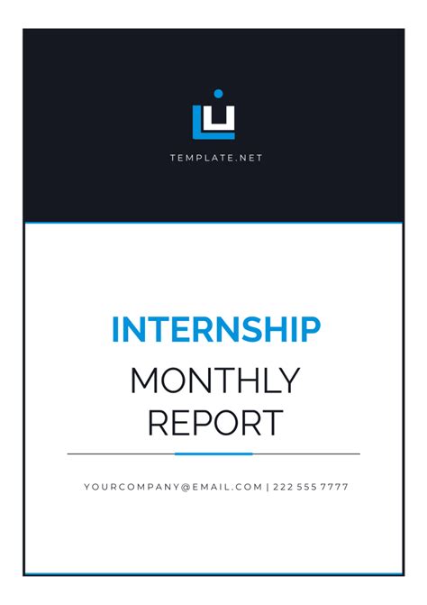 Free Internship Report Templates To Edit Online And Print