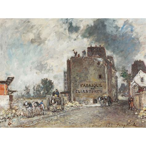 Johan Barthold Jongkind Rue Des Franc Bourgeois St Marcel Extra Large Art Print Wall Mural