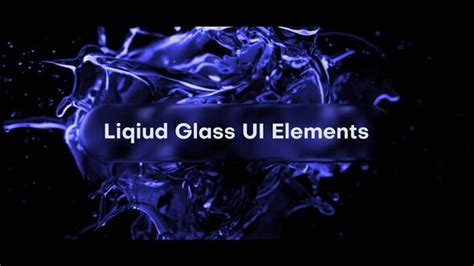 Liquid Glass Ui Elements After Effects Project Files Videohive