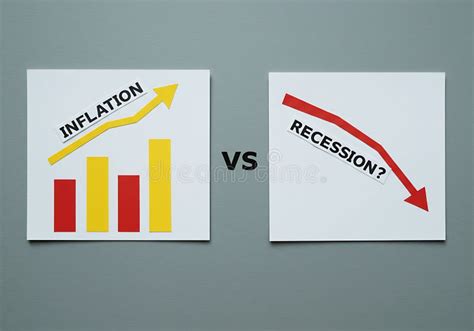 Market Trends Graph Illustrating Inflation Increase And Recession Drop