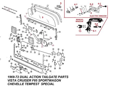 69 72 A Body Wagon Tailgate And Parts Chicago Muscle Car Parts Inc