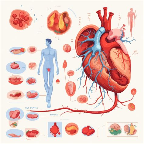 Detailed Cartoon Illustration Of Heart Anatomy And Function Explained