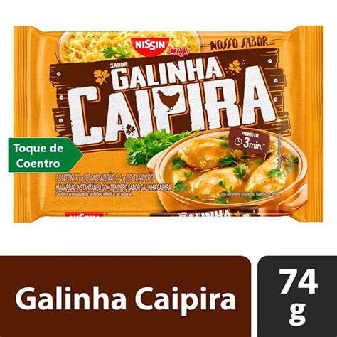 Macarrão Instantâneo Nissin Miojo Nosso Sabor Lámen Galinha Caipira
