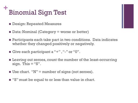 When To Use Binomial Sign Test At Kevin Marsh Blog