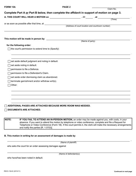 Form 15a Fill Out Sign Online And Download Fillable Pdf Ontario