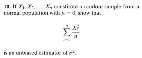 Solved 10. If X1, X2, ..., Xn constitute a random sample | Chegg.com