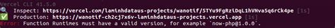Typescript Vercel Deploy Error Function Runtimes Must Have A Valid Version — Expecting