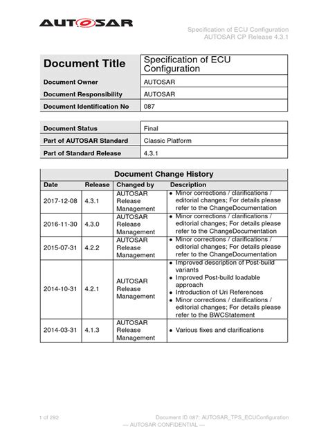 Autosar Ecu Config Guide Pdf Data Type Parameter Computer