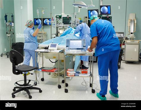 Operating Room For Placement Of Defibrillator Intensive Care Unit Icu
