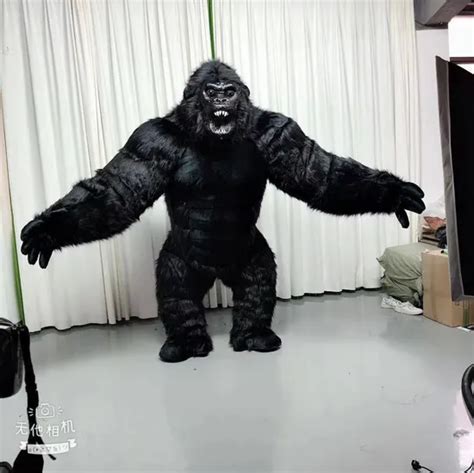Holiday Walking Mascot Costume Inflatable Moving Kingkong Gorilla Suit