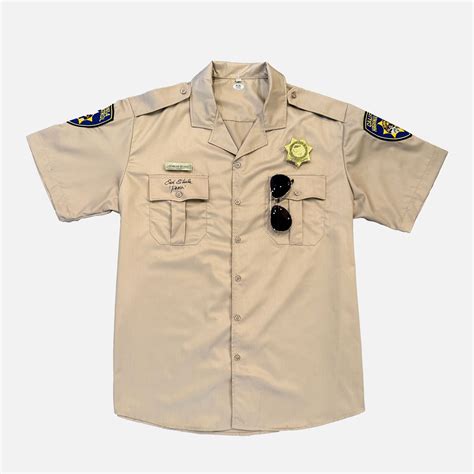 Erik Estrada Signed Chips California Highway Patrol Uniform Top The