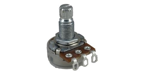 50k Ohm Logarithmic Taper Potentiometer Spline Shaft Solder Lugs With