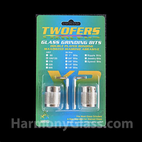 Twofers Glass Grinding Bits Standard Grit 1 Or 34 Diameter Etsy