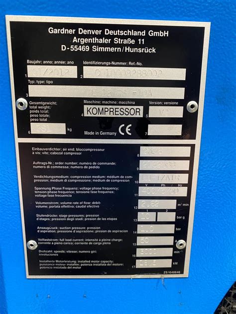 Compair L18rs 185kw Variable Speed Drive Compressor Air Supply Uk
