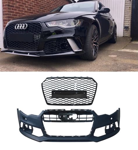 Audi A6 C7 Front Bumper And Grille Rs6 Body Kit Conversion Primed 2012
