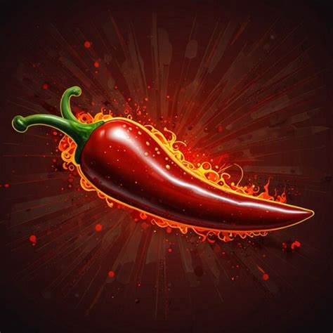 A Hot Egg With A Green Stem On It Premium Ai Generated Image