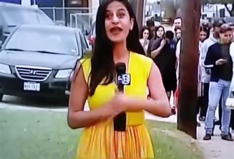 Reporter Goes Viral On Live Broadcast As Wind Causes Wardrobe Malfunction