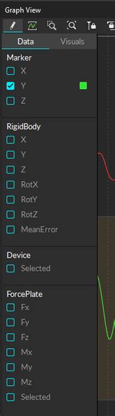 Graph View Pane External Optitrack Documentation