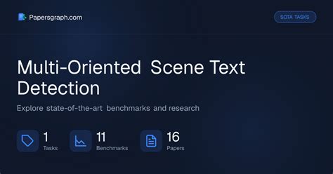 Multi Oriented Scene Text Detection Tasks State Of The Art