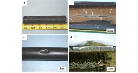 A Cracked Hdpe Pipe Caused By Oxidation Embrittlement B The Pipe