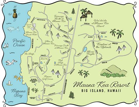 Mauna Kea Resort Map Mauna Kea Beach Hotel Big Island Of Hawaii