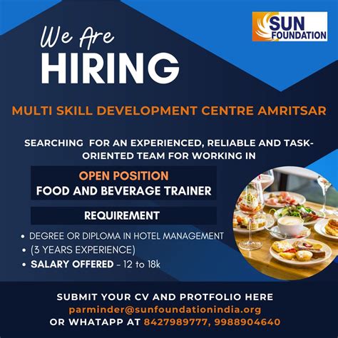 Multiskilldevelopmentcentreamritsar Msdcamritsar Hiring