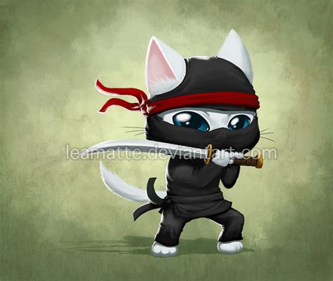 Ninja Cat Drawing