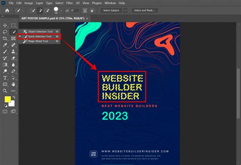 how do i select text without background in photoshop