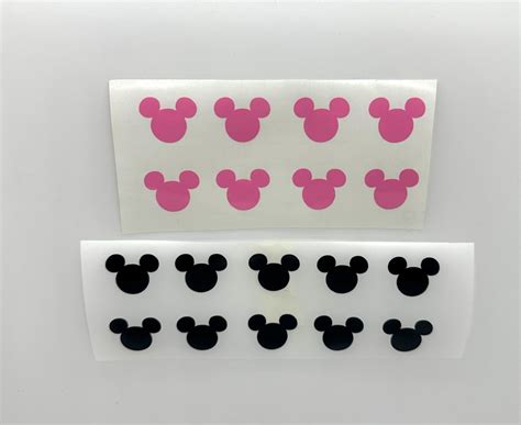 Mouse Head Vinyl Decal Stickers Personalise Water Bottles