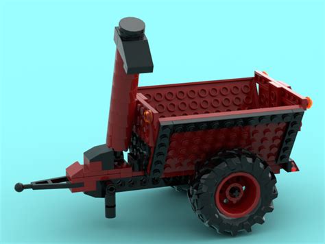 Lego Moc Red Grain Cart By Medleyj Rebrickable Build With Lego