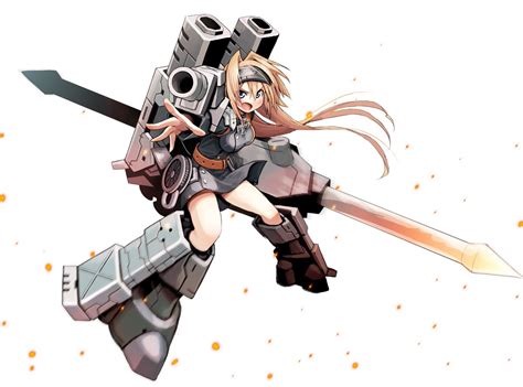 Safebooru Artist Request Belt Blonde Hair Breasts Cannon Cosmic Break