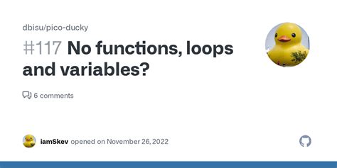 No Functions Loops And Variables · Issue 117 · Dbisupico Ducky · Github